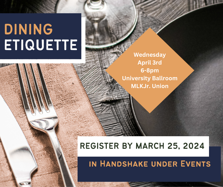 Dining, Networking, and Professionalism Workshop - Calendar | Eastern ...