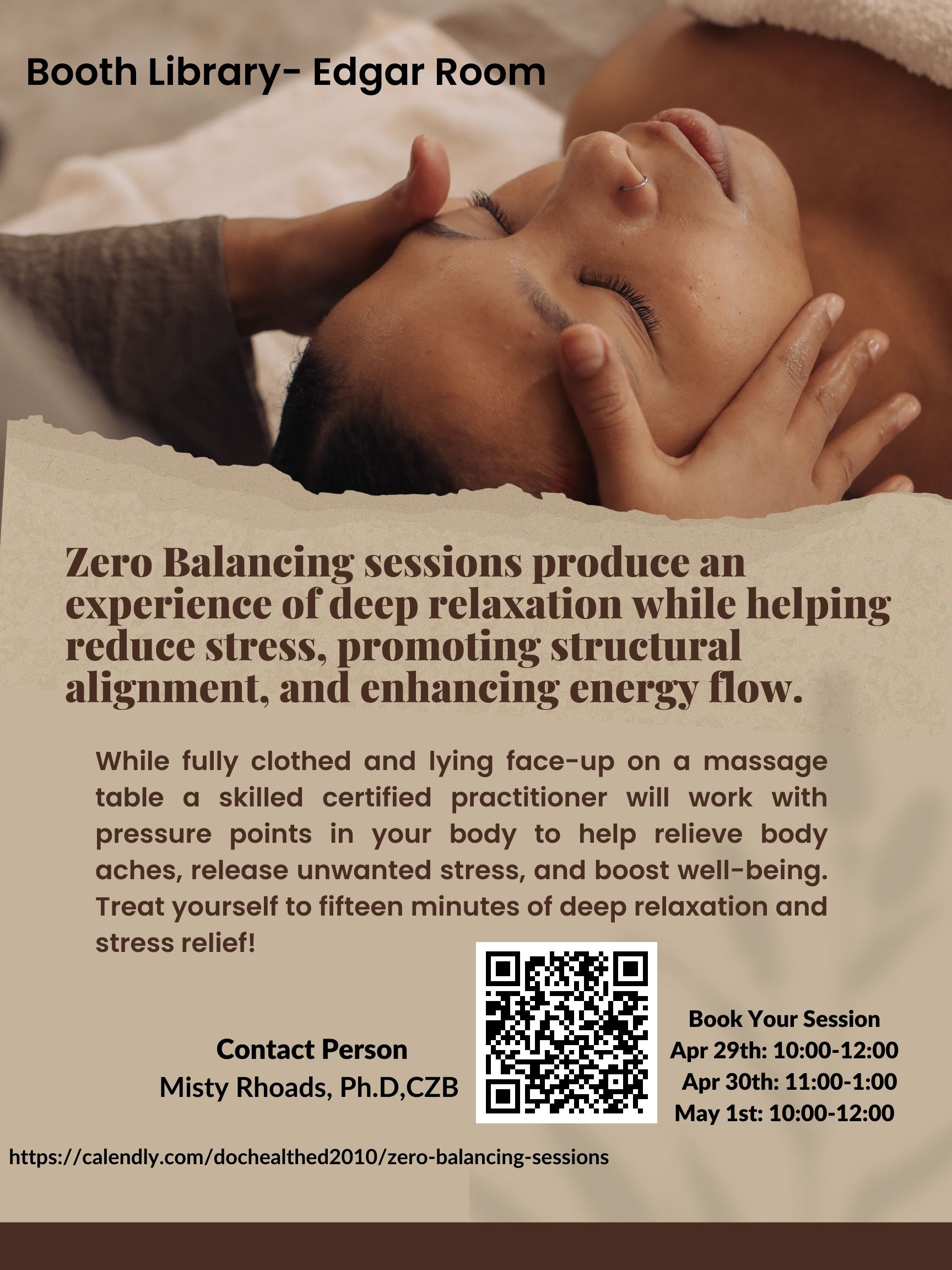 Zero Balancing Session - Calendar | Eastern Illinois University