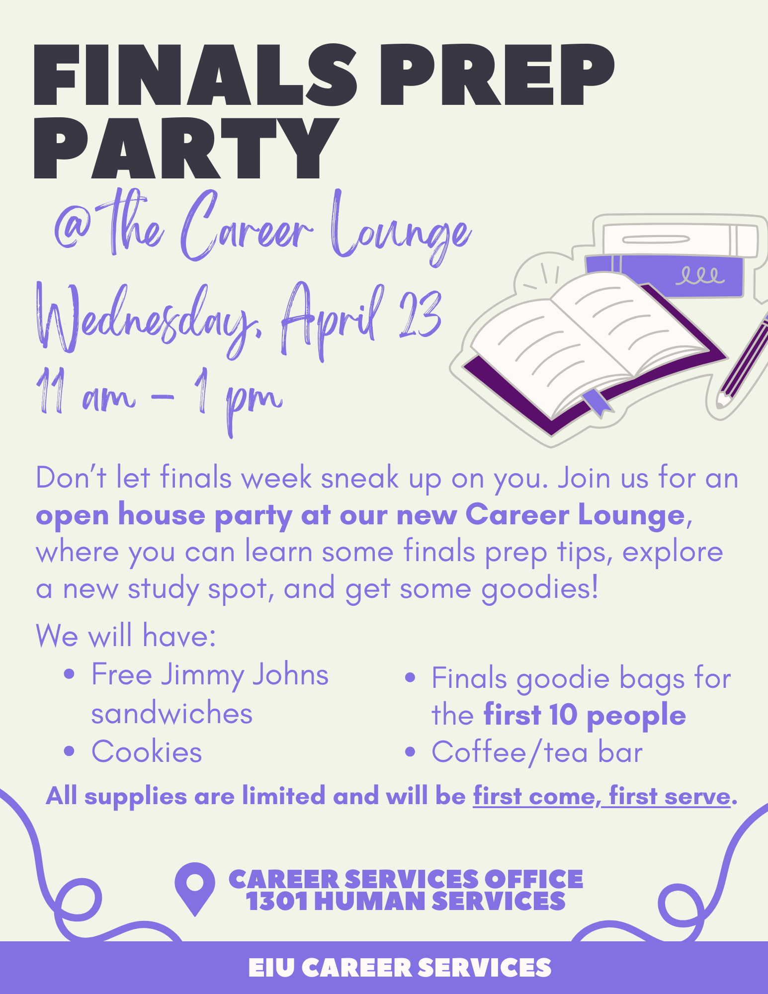 Finals Prep Party - Calendar | Eastern Illinois University