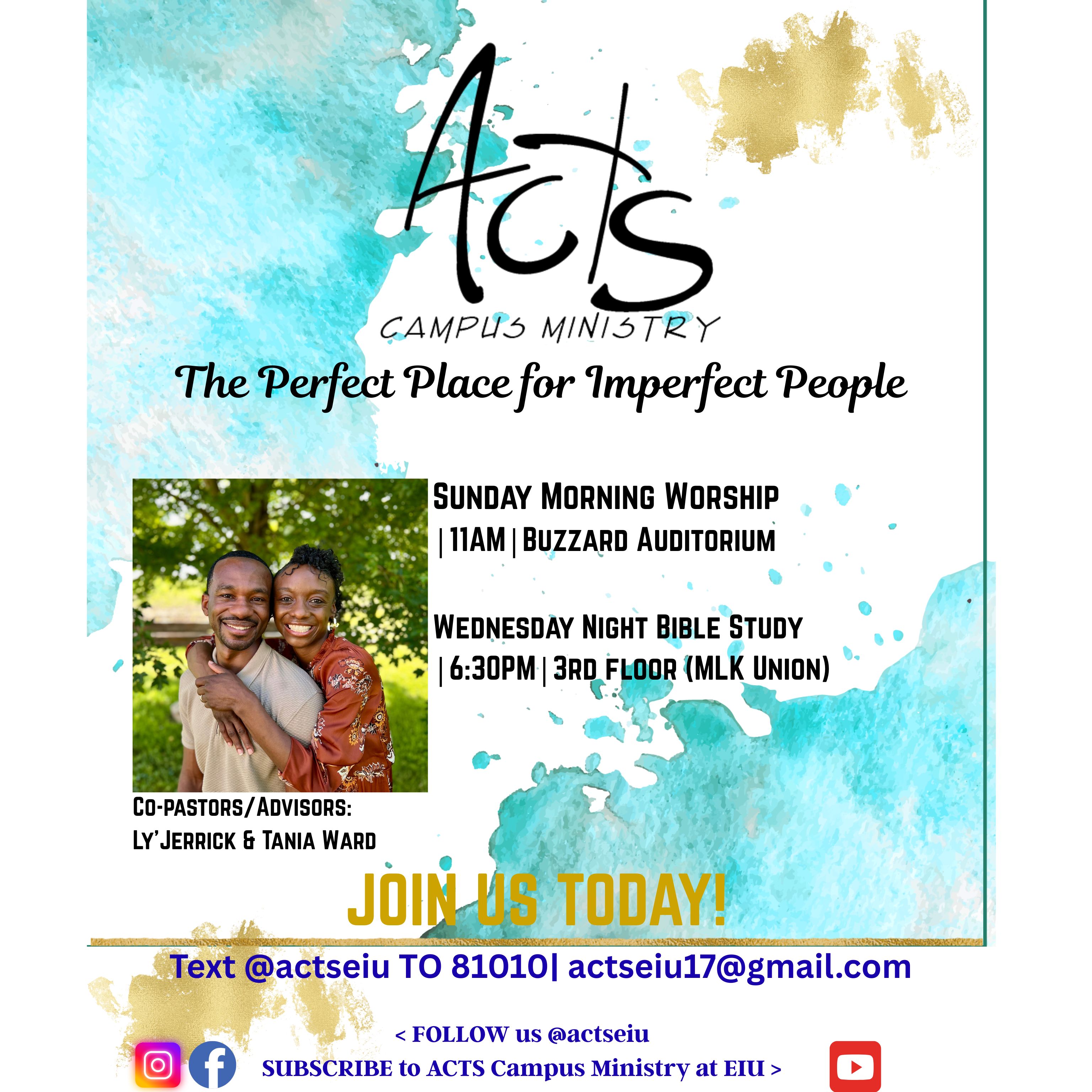 Sunday Worship Services at ACTS Campus Ministry - Calendar | Eastern Illinois University