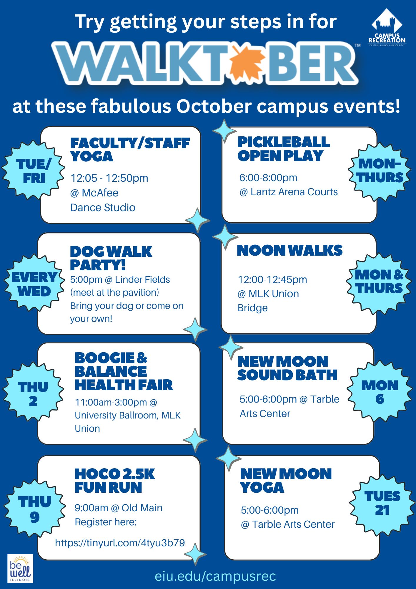 Walktober!! - Calendar | Eastern Illinois University