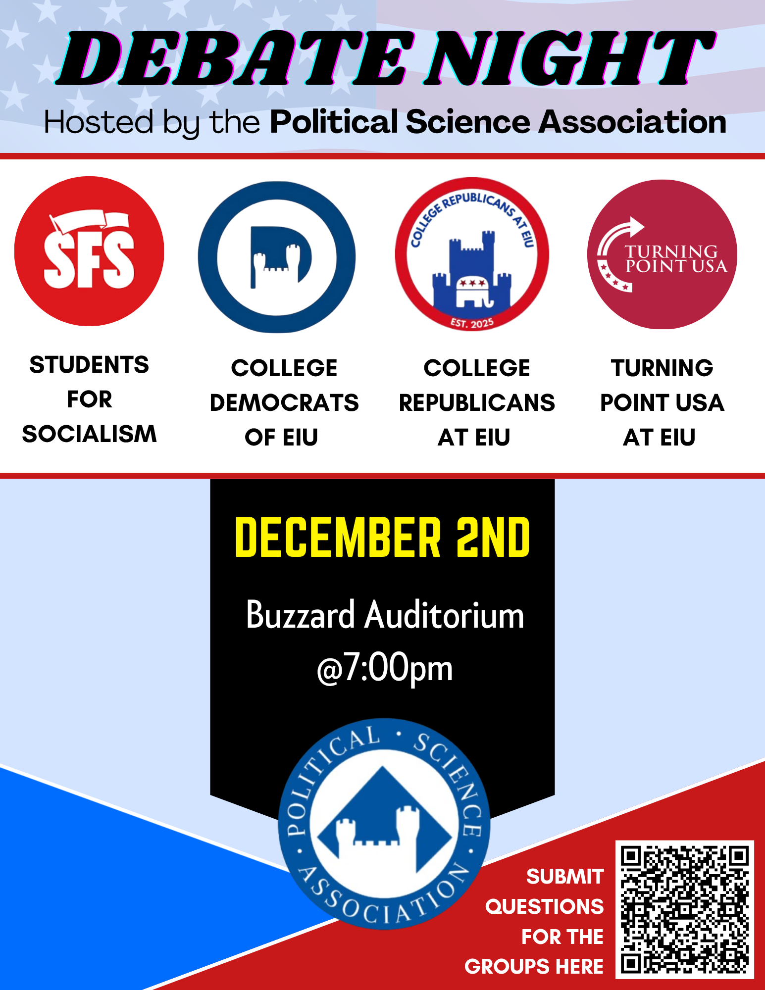 Political Science Association DEBATE - Students for Socialism vs. College Democrats of EIU vs ...