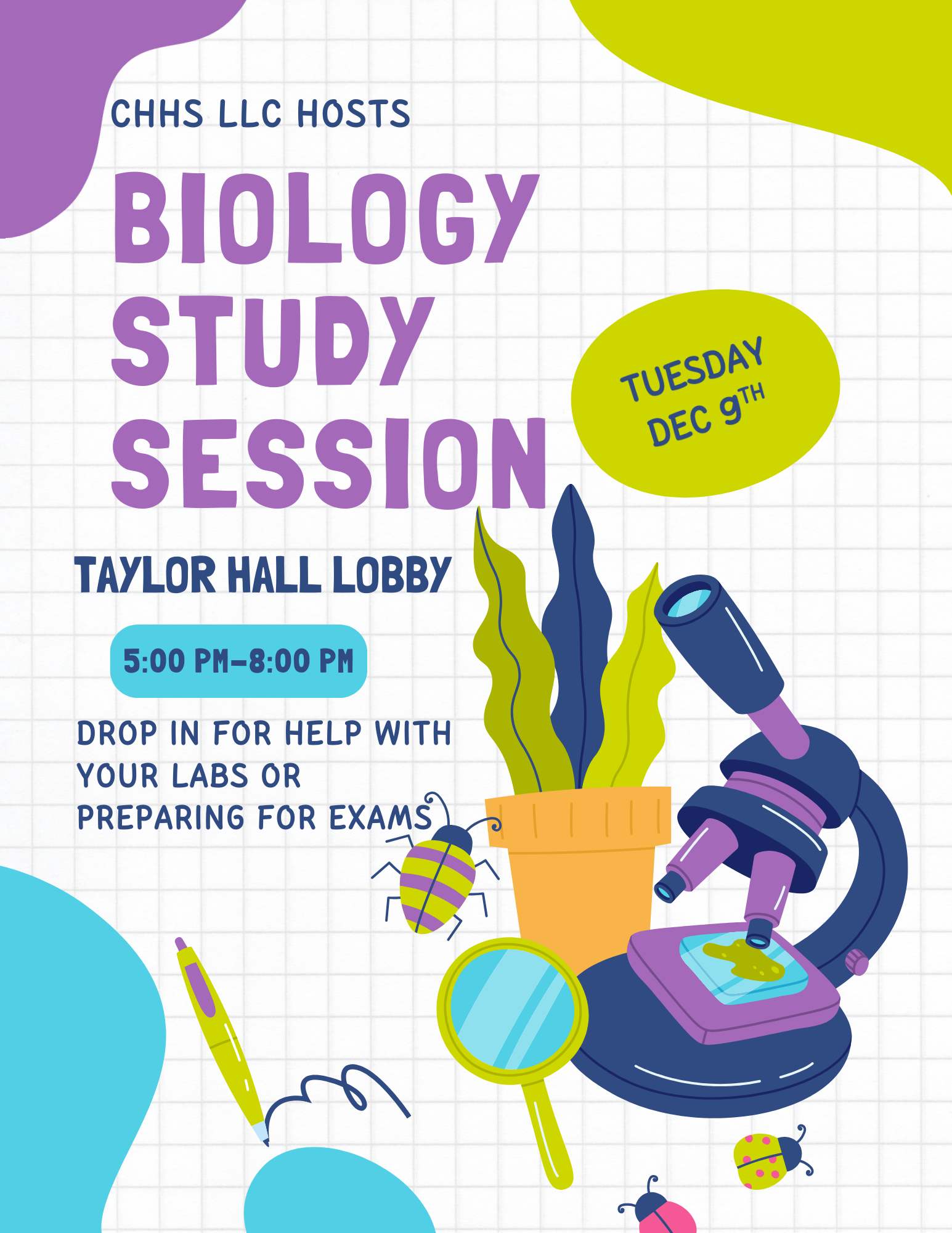 Biology Study Table - Calendar | Eastern Illinois University