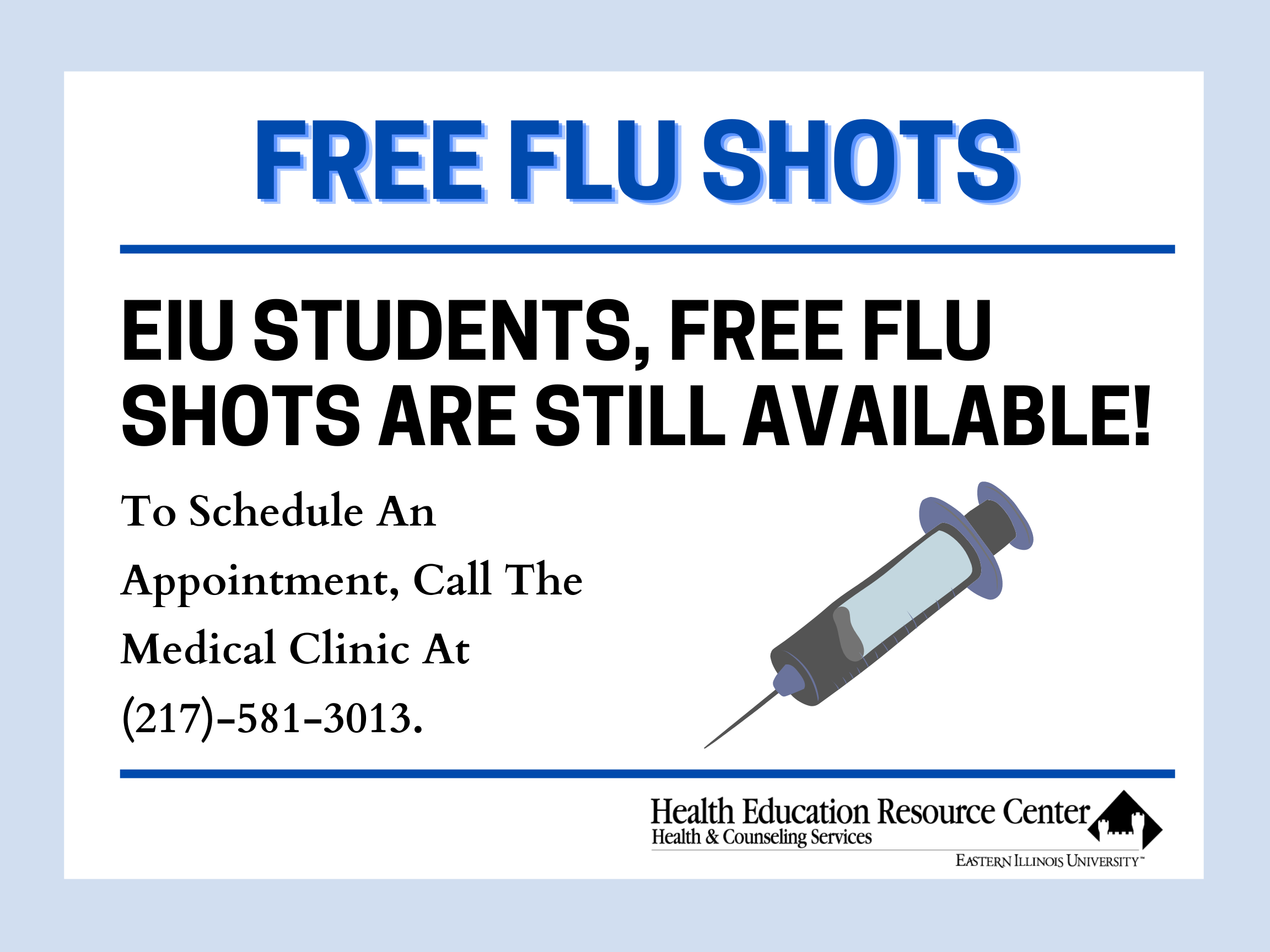 Eastern Illinois University :: Health Education Resource Center - Flu Facts
