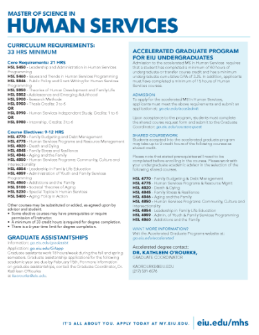 Eastern Illinois University :: Human Services - (DegreeOptions)