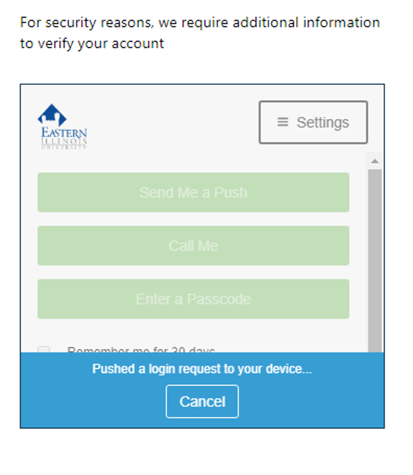 Eastern Illinois University :: Panther Tech - Duo Security