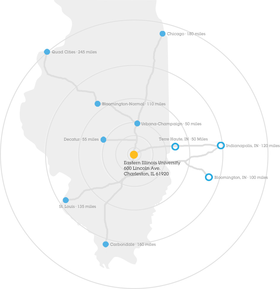 Eastern Illinois University :: Office of Admissions - Travel Information